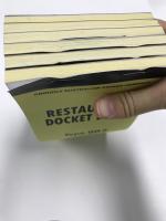 China Numbered Pages AU Docket Book with Lined Ruling Type and Staples Binding Type for sale