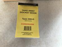 China Number Yes Pack 10books Take Away Docket Book for Your Business Needs for sale