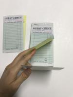 China CT-G7000 Customizable Hotel Guest check with Black Ink Printing and Carbonless Features for sale