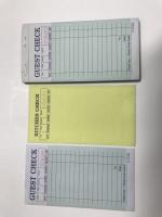 China CT-G7000 Customizable Hotel Guest check with Black Ink Printing and Carbonless Features for sale
