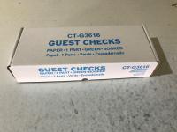 China CT-G3616 Sequentially Numbered Carbonless Paper Guest Checks with Customizable Lines and Columns for sale