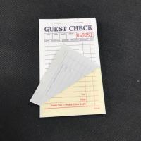 China CT-101 Carbonless Numbered restaurant guest check pads for Restaurants Bars and Cafes for sale