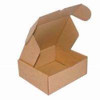 China Brown Cardboard Foldable  Personalized Logo Box / Carton with Customized Logo Integration for sale