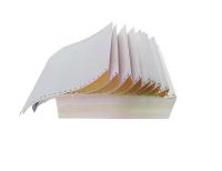 China Eco Friendly Uncoated Carbonless Paper Form with Perforation 123456 Parts for Dot Matrix Printers for sale