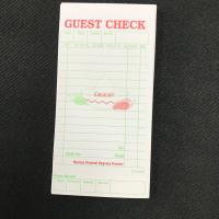 China Mexico style single part Hotel Guest Check / Carbonless Forms Carbonless Black Ink On Paper for sale