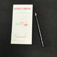 China Mexico style single part Hotel Guest Check / Carbonless Forms Carbonless Black Ink On Paper for sale