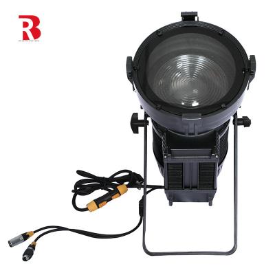 China 3000K-6000K RDM / DMX RGBAL LED Fresnel Light With Auto Zoom Stage Studio Light for sale