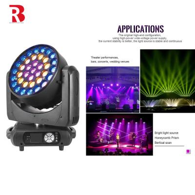 China DMX512 37pcs 15w RGBW Wash Moving Zoom Head Stage Light For The DJ Club for sale