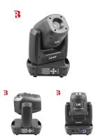 China 8000K DMX512 Moving Head 100W LED Spot Beam Stage Light For Theater And Studio for sale
