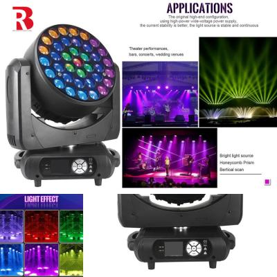 China Full Control Over Lighting RGBW 4in1 LED Moving Head Light For Music Performances for sale