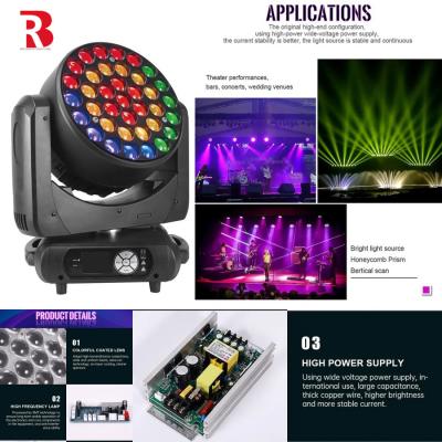China Create A Dynamic Atmosphere With RGBW 4in1 LED Moving Head Light For Corporate Events for sale