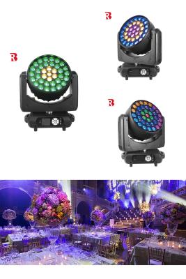 China LED Moving Head 37pcs 15W RGBW Beeye Stage DMX512 Light For Wedding Event for sale