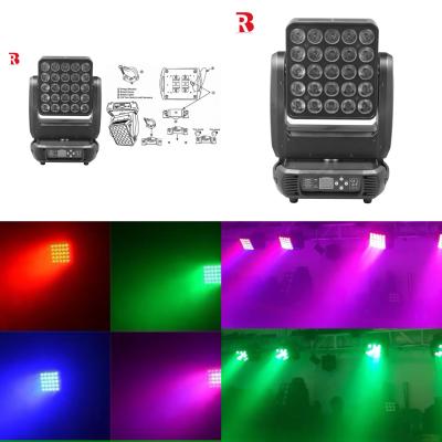 China High Quality 5x5 Cree LED Matrix Light 25x10W RGBW Moving Head Light For Disco for sale