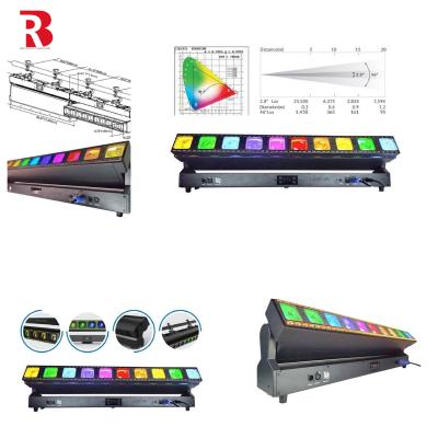China Brightness Adjustment 10*60W LED Bar Beam Moving Head Stage Light For Any Lighting Condition for sale