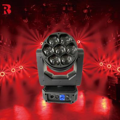 China 7*40W High Brightness RGBW LCD Display LED Moving Head Light For Entertainment for sale
