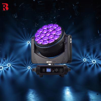 China 19*40W LED Zoom Rotation RGBW LED Moving Head Stage Light For Wedding Show for sale