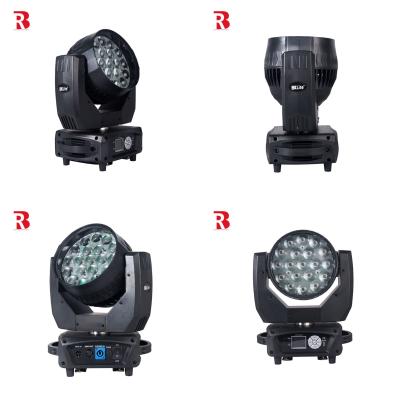 China LED Moving Head 19*15 RGBW Beeye Stage DMX512 DJ Light ZOOM For Disco Bar for sale