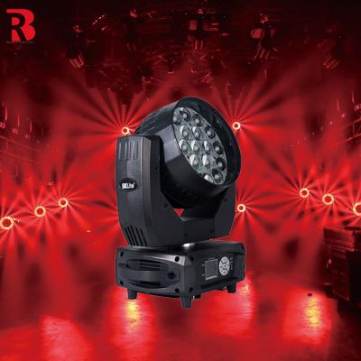 China 19*15W DMX512 14/25CH Zoom LED Moving Head Stage Light For Entertainment for sale