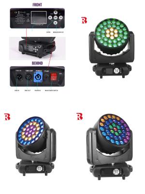 China LED RGBW 37*15W 4in1 Moving Head DMX Light Bee Eye Wash Light For Stage Show for sale