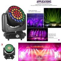 China Bee Eye Moving Head Light RGBW Beam 37*15w Zoom Disc DMX Wash Stage Light for sale