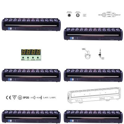China Moving Head Beam Laser Stage Lights 12x30W 4-In-1 RGBW LED Beam Bar For Event for sale