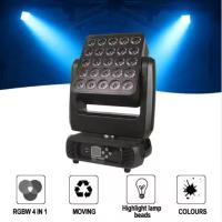 China High Brightness DMX512 Infinite Led Matrix Blinder RGBW 25*10w Moving Head Light for sale