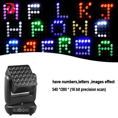 China 25 Piece Full Color Matrix LED Beam Light  Equipment Wedding Performances Stage for sale