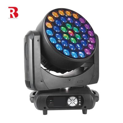 China Dj Equipment Stage Light DMX Control Beeye Zoom 37*15W Moving Head Wash for sale