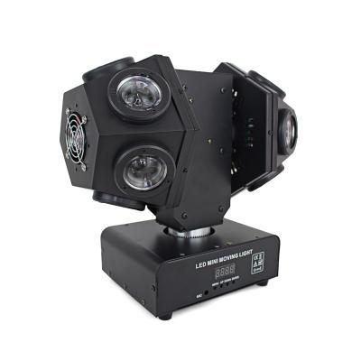 China 12pcs Double Twins Arm Beam Moving Head Light With Red+Green Laser for sale
