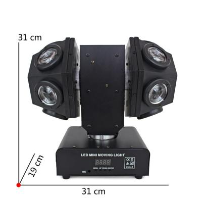 China 12pcs With Red+Green Laser Double Twins Arm Beam Moving Head Light Manufacturers for sale
