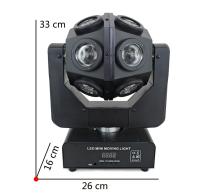 China DMX512 RGBW 4in1 12*10W  Moving Head Light AC110-220V 50/60Hz for sale