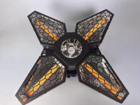 China Moving Head Light Manufacturers 3in1 LED Retro Fan 4 Leaves Disco for sale
