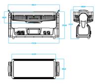 China IP67 led moving head strobe light 12 sections moving head stage light for sale