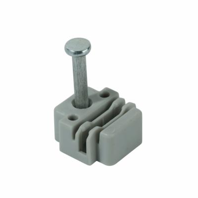China Wall Mounted Cable Wall Clip  2 Strands 2x5mm Drop Cable Wire Mounting Clips for sale