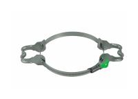 China 12mm ADSS Cable Pole Clamp  2 M Type Brackets FTTH  Stainless Steel Pole Clamp for sale