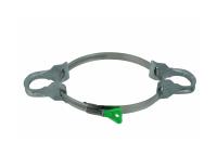 China SUS304 Stainless Steel Cable Pole Clamp OND Cable Pole Cable Clips With 2 U Brackets for sale