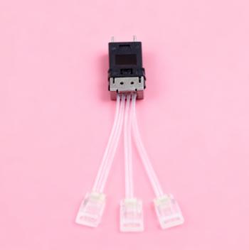 China Low Loss Fiber Array Connector DC Silicon Mt Ferrule Connector  With Fiber Array for sale