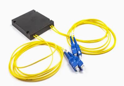 China 2X2 PLC Splitter Module ABS Box Fiber Optic Plc Splitter FTTH for sale