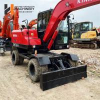 China Multi Functional Used Wheel Excavator Rubber Tire Excavator Four Wheel Drive for sale