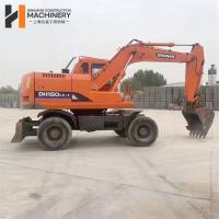 China Doosan 150 Used Wheel Excavator With Turbocharged Engines Dual Tires for sale