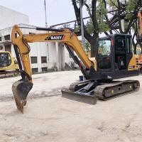 China The best-selling mini 5.5 tons used sany sy55 excavator made in China is sold at a low price for sale