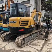 China SANY with blade good price for sale used crawler excavator sy50u for sale