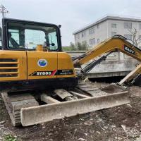 China best selling high quality less hour used sany sy55 excavator for sale