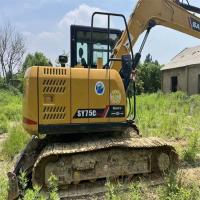 China best selling high quality low price less hour digger used hydraulic crawler excavator with sy75c for sale