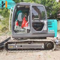 China used Sale of earthwork engineering machine Kobelco 75 excavator dripping oil does not leak the original original paint for sale