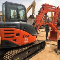 China best selling high quality less hour low price heavy machine used hitachii  65 excavator for sale