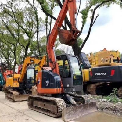 China 70 75 Used Hitachi Excavator ZX75US Small 7 Tons Hydraulic Crawler Excavator for sale