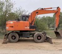 China Japanese Used Hitachi Mini Excavator Wheeled Excavator ZAXIS130W for sale