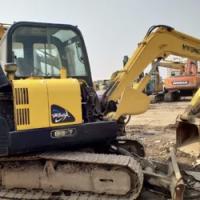 China 5 Ton mini used hyundai r55 excavator 55 model chain bagger still working good r55-7 for sale