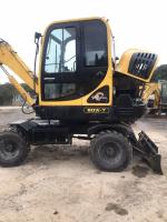 China Used Hyundai Excavator R60-7 micro mini excavator wheel excavator cheap product good price good condition for sale for sale